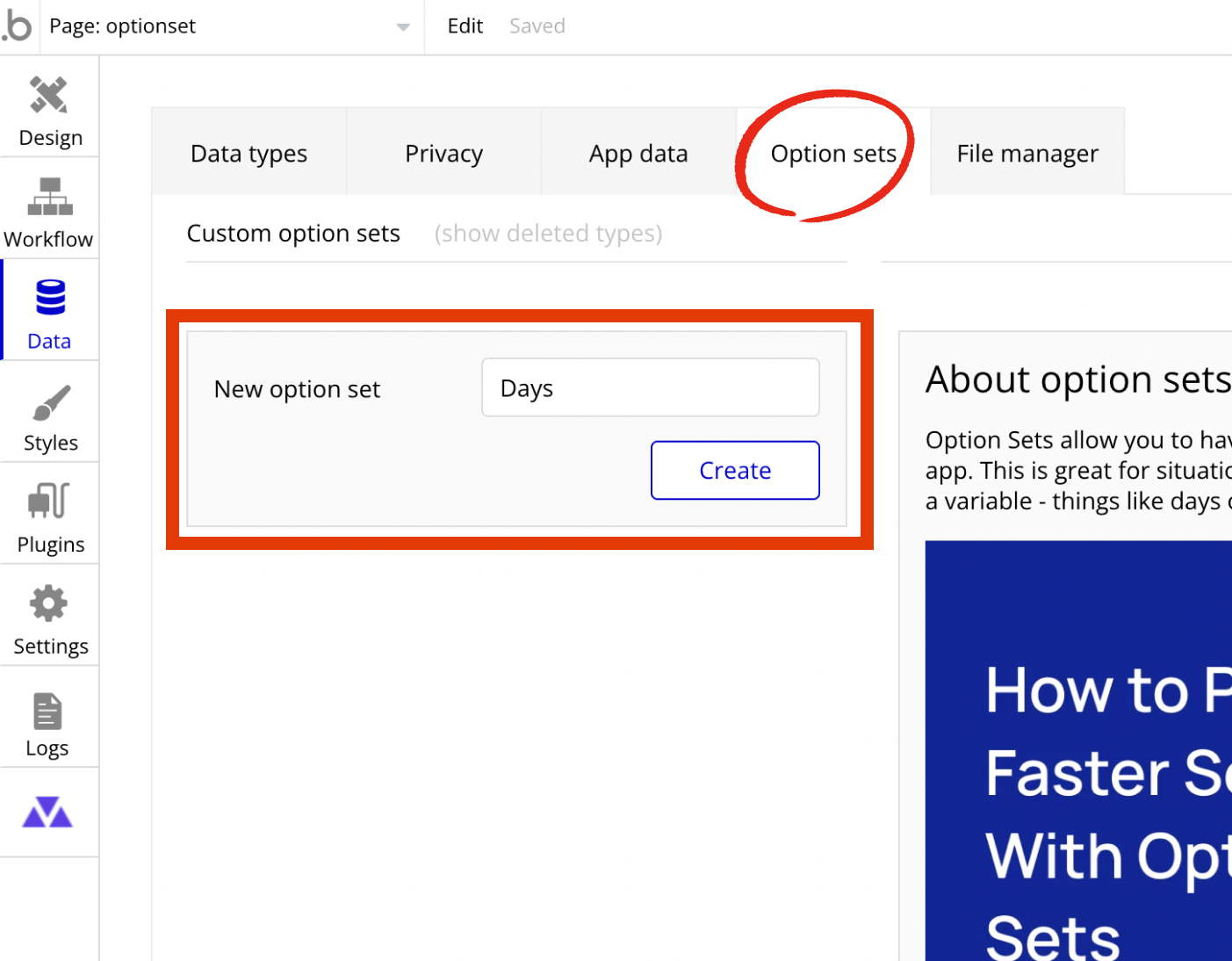 BubbleのOption Sets【基礎編】- 使い方と気をつけるポイント！｜おばとりっぷブログ